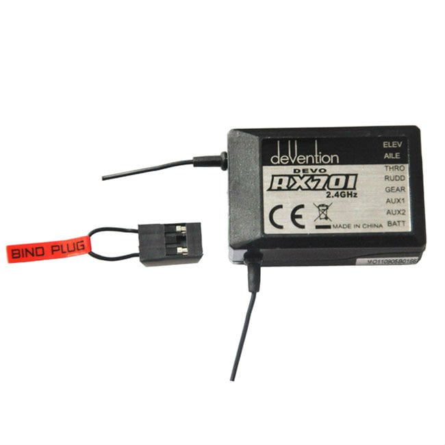 HobbyFlip RC 7CH RX Receiver for Devention Devo TX 2.4Ghz RX701 ...
