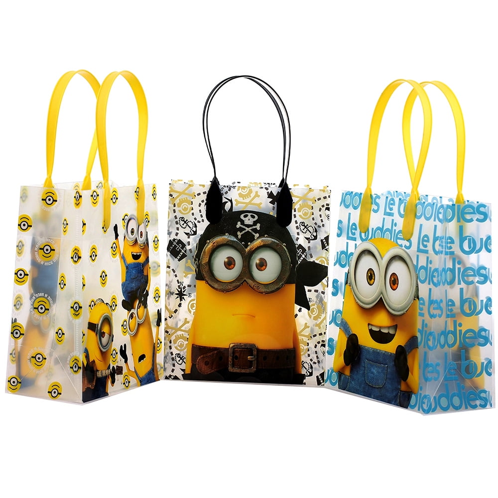 Minions 12 Reusable Party Favors Small Goodie Gift Bags 6" - Walmart.com