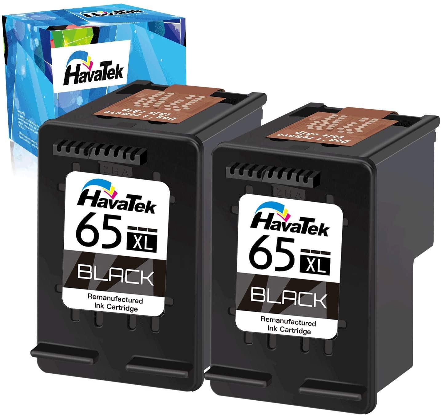 HavaTek Re-Manufactured Ink Cartridge Replacement for HP 65XL 65 XL ...