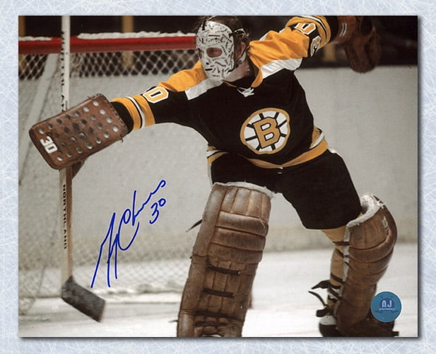 Gerry Cheevers Boston Bruins Autographed Goalie Action 8x10 Photo ...