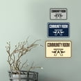 Classic Framed Community Room Sign (Blue) - Small - Walmart.com