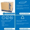 Pen + Gear Large Recycled Kraft Moving and Storage Box, 24L x 16W x 19H ... Pen + Gear Large Recycled Kraft Moving and Storage Box, 24L x 16W x 19H ...