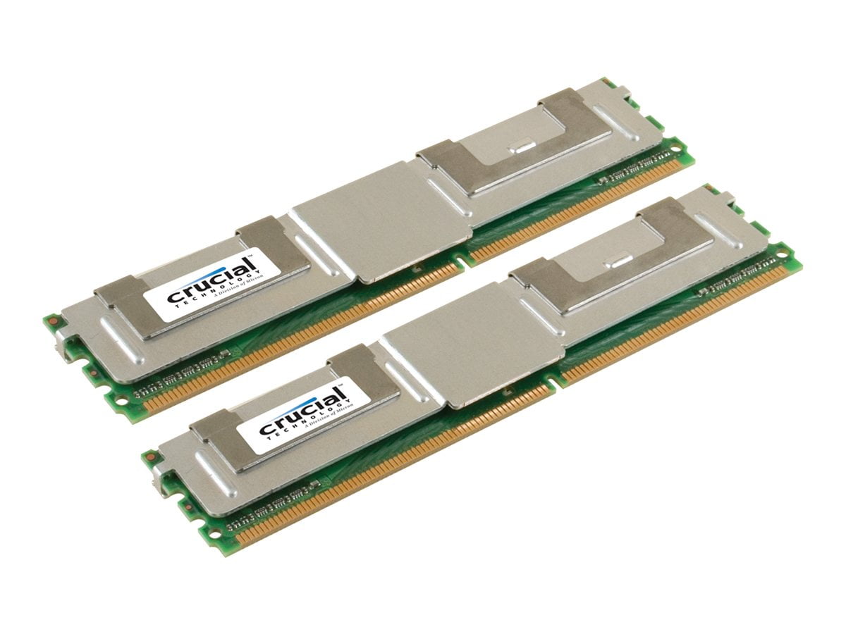 Crucial - DDR2 - kit - 4 GB: 2 x 2 GB - FB-DIMM 240-pin - 667 MHz / PC2 ...