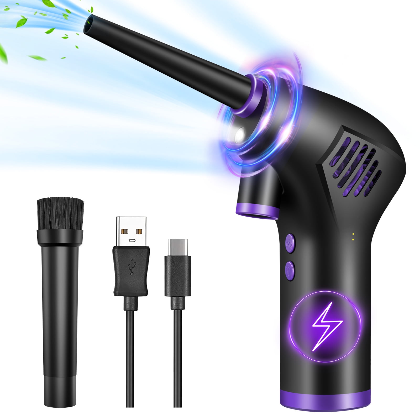 Electric Dust Blower, 2-Speed Air Duster Powerful 45000 RPM Air Blower ...