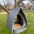 GBAYXJ Squirrel Proof Bird Feeder House Hut Shape With Open Design Top ...