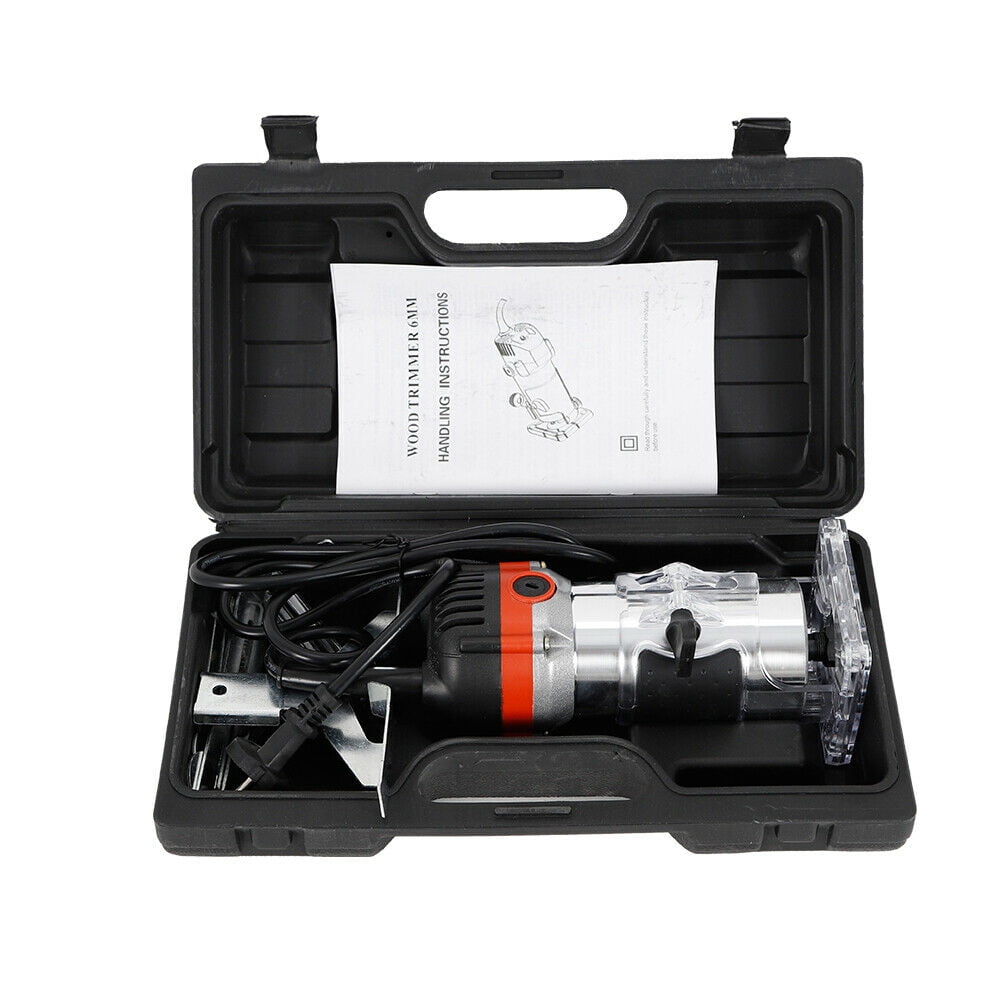 CNCEST 800W 1/4" Hand Trimmer Electric Palm Router Wood Laminate ...