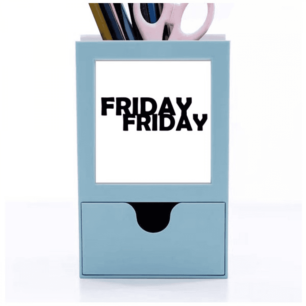 Stylish Characters Friday Desk Supplies Organizer Pen Holder Card ...