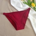 Soft Breathable G-string for Women Sexy Comfort Everyday Underwear Patchwork Mid Waisted Thongs ...