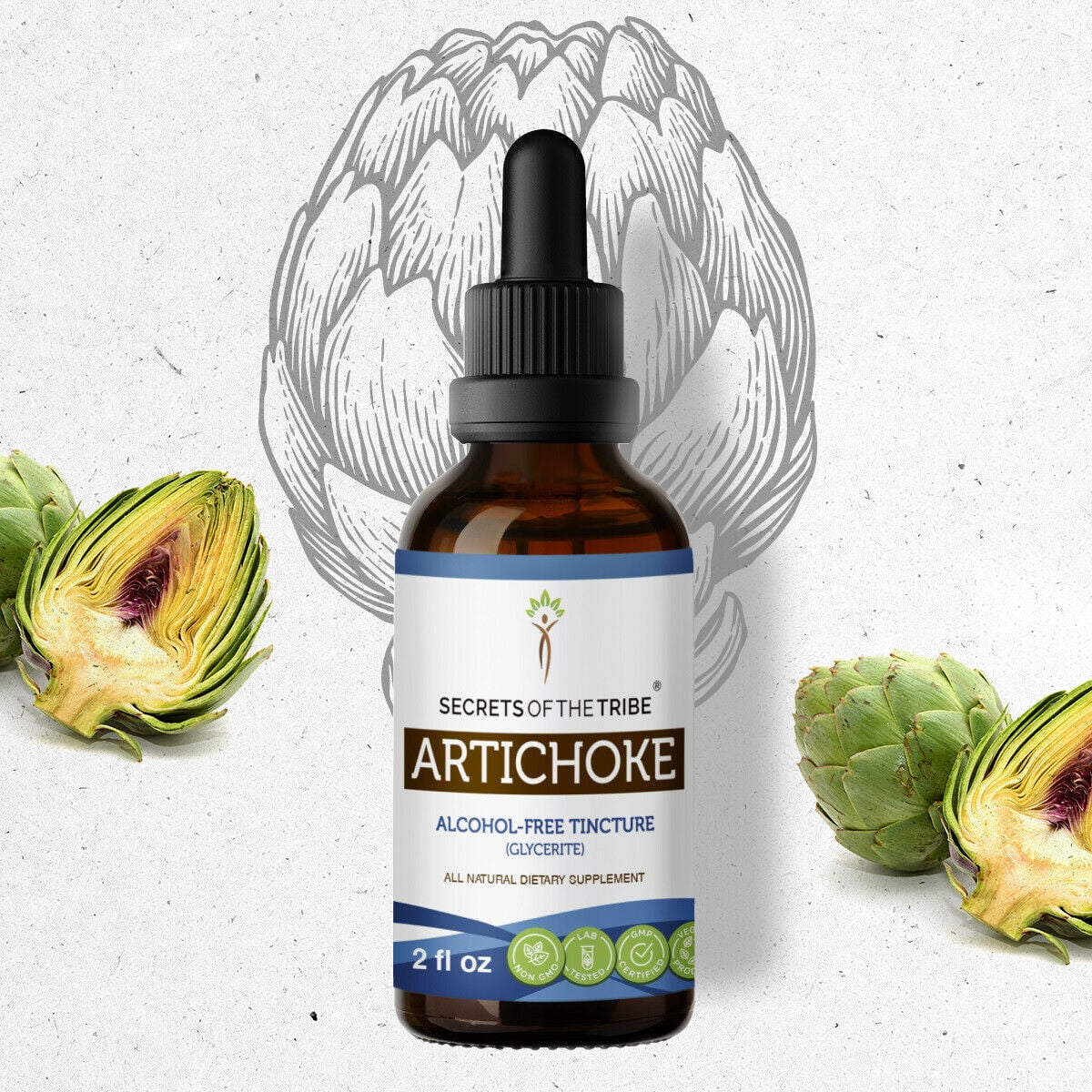 Artichoke Tincture Alcohol-FREE Extract, Organic Artichoke (Cynara ...