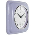Infinity Instruments Retro Square Lilac Plastic 9.25-inch Quartz Analog ...