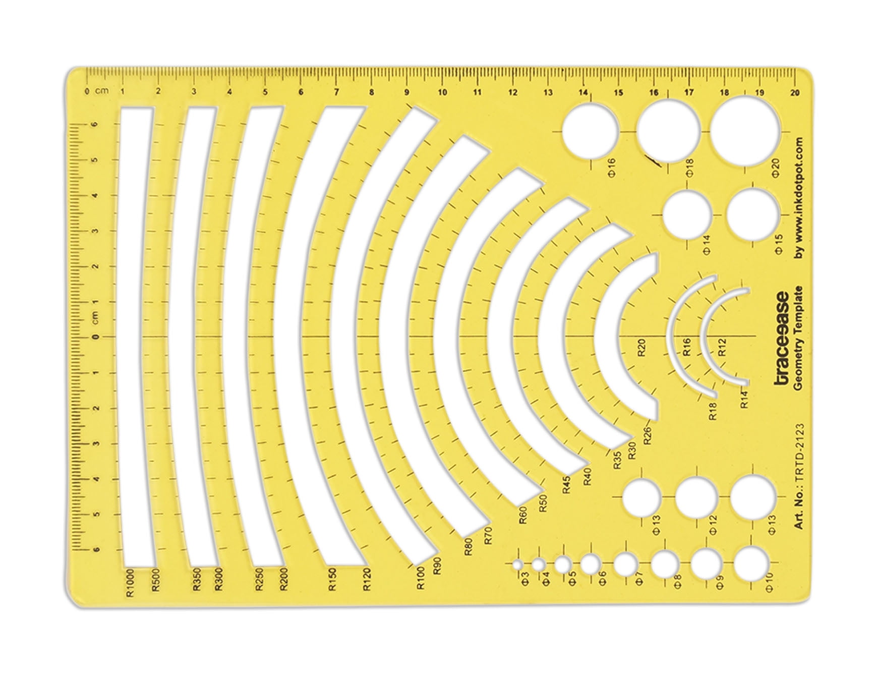 Traceease Geometric Drafting Orthodrome Template Drawing Stencil ...