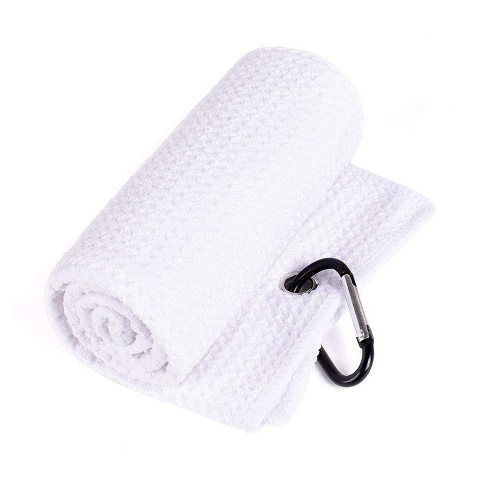 Large Size Tri-fold Golf Towels，Premium Microfiber Fabric Waffle ...