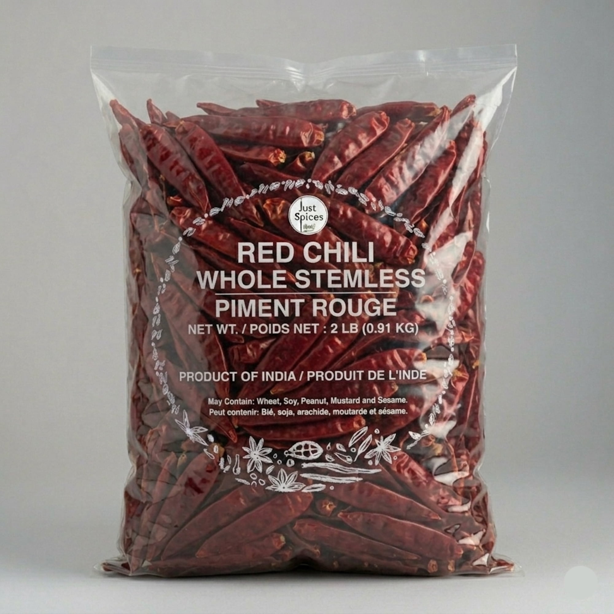 Click here for Just Spices - Red Chili Whole Stemless  2 Lb  Hot... prices