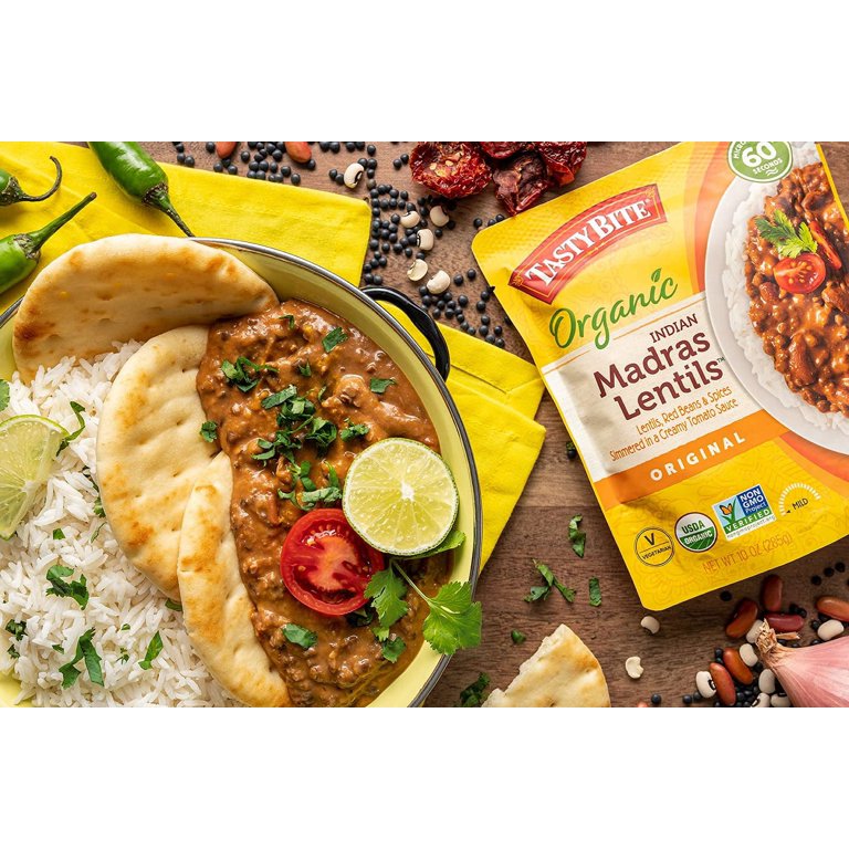 Tasty Bite Organic Madras Lentils, 10 Ounce, Pack Of 6,, 42% OFF