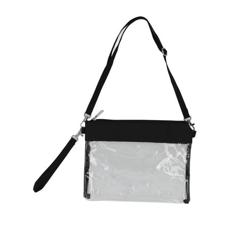 Clear Shoulder Bag, Transparent Beach Bag Zipped Design For Shopping ...