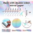 36 Pieces Star Card Stock Cutouts 11 Inches Glitter Double Printed ...