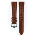 Hirsch Regent Alligator Leather Watch Strap - Golden Brown - M - 18mm ...