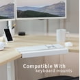 VIVO White Steel L Desk Connector for Bridge Corner, Fits Keyboard Tray ...