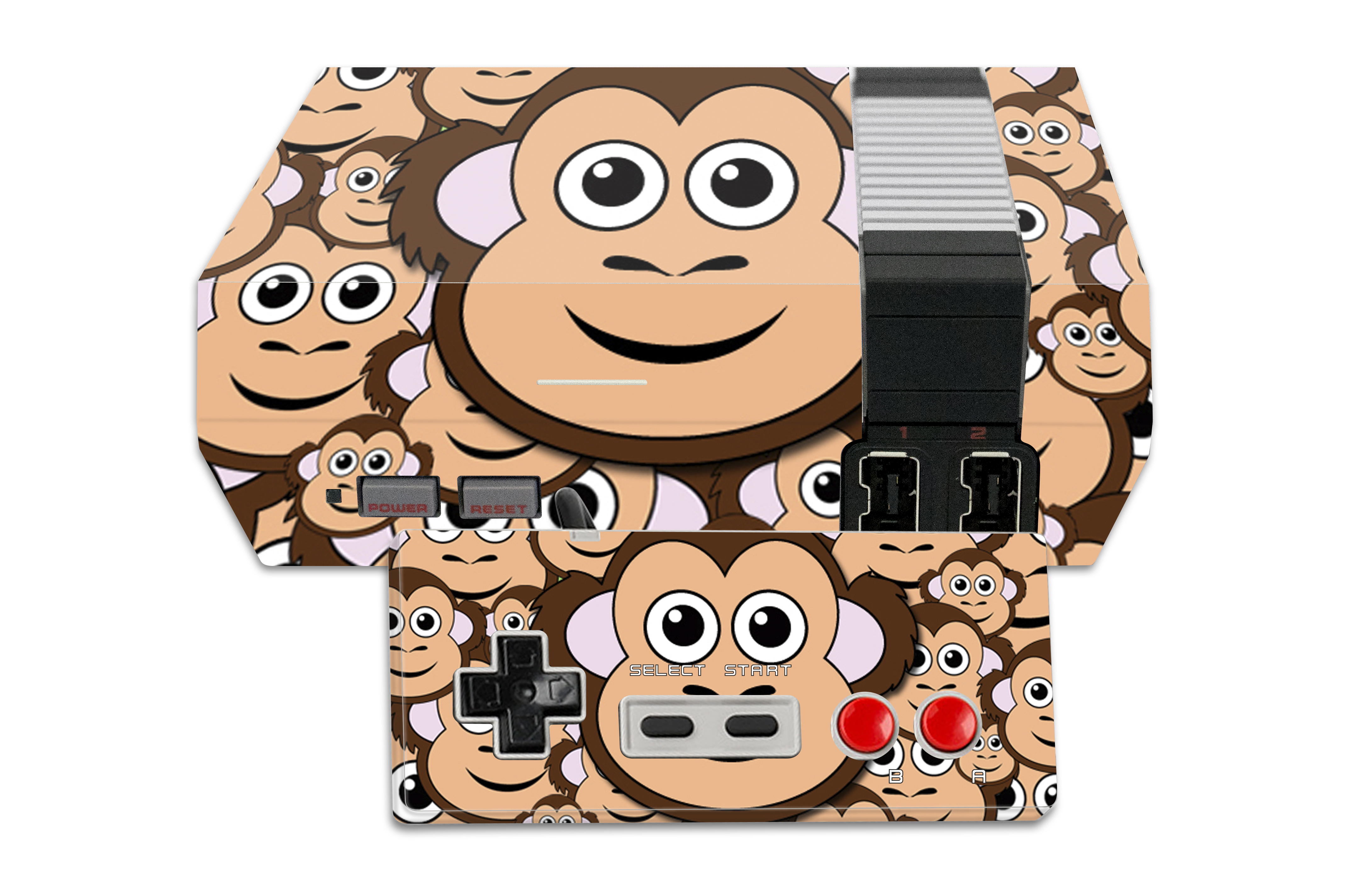Skin Decal Wrap Compatible With Nintendo NES Classic Edition Monkey ...