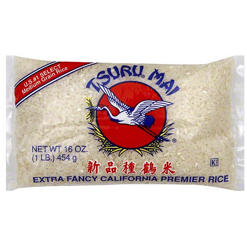 Tsuru Mai Extra Fancy California Premier Rice, 1 lb (Pack of 12 ...