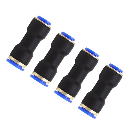 Tube Straight Connector, 4Pcs Wear Straight Pneumatic Connector Wide ...