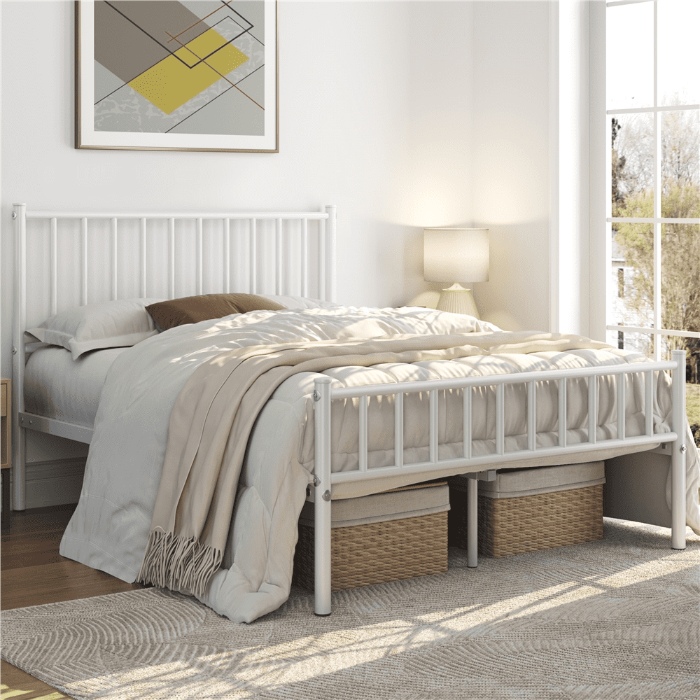Click here for Yaheetech Minimalist Metal Bed Frame With Slatted... prices