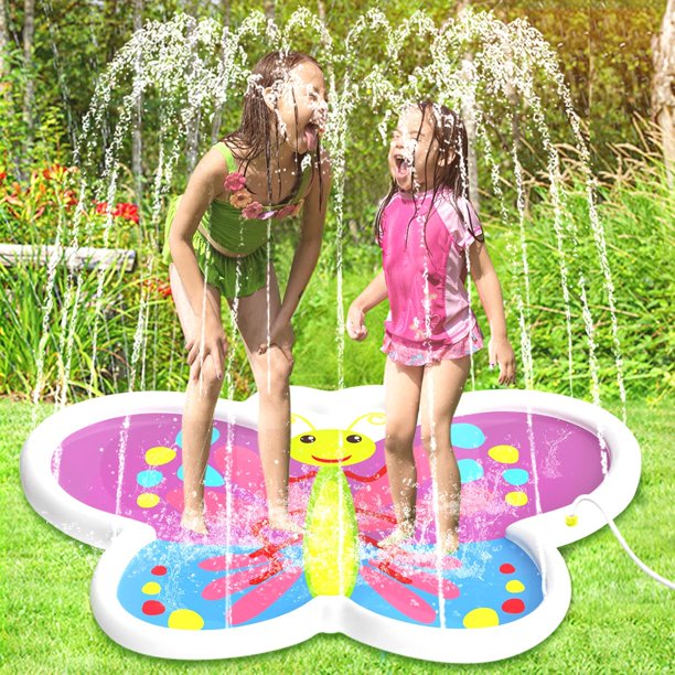 ATTOE Inflatable Palm Tree Yard Sprinkler Toy,Kids Spray Water Toy ...