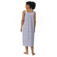 Aria Womens Sleeveless Long 100 Cotton Nightgown In 46