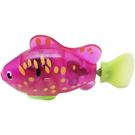 Electric Fish Toy with LED Light Swimming Robot Fish Toy for Cat Dog ...