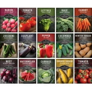 Organic Veg Garden: 50 Assorted Packs, Heirloom Vegetable Seeds, 30 ...