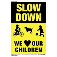 GoSports Slow Down Man! Street Safety Sign - High Visibility Kids at ...