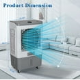 Ktaxon 2900CFM Portable Air Cooler, 15.8Gal/60L Tank, 3 Speeds, 12H ...