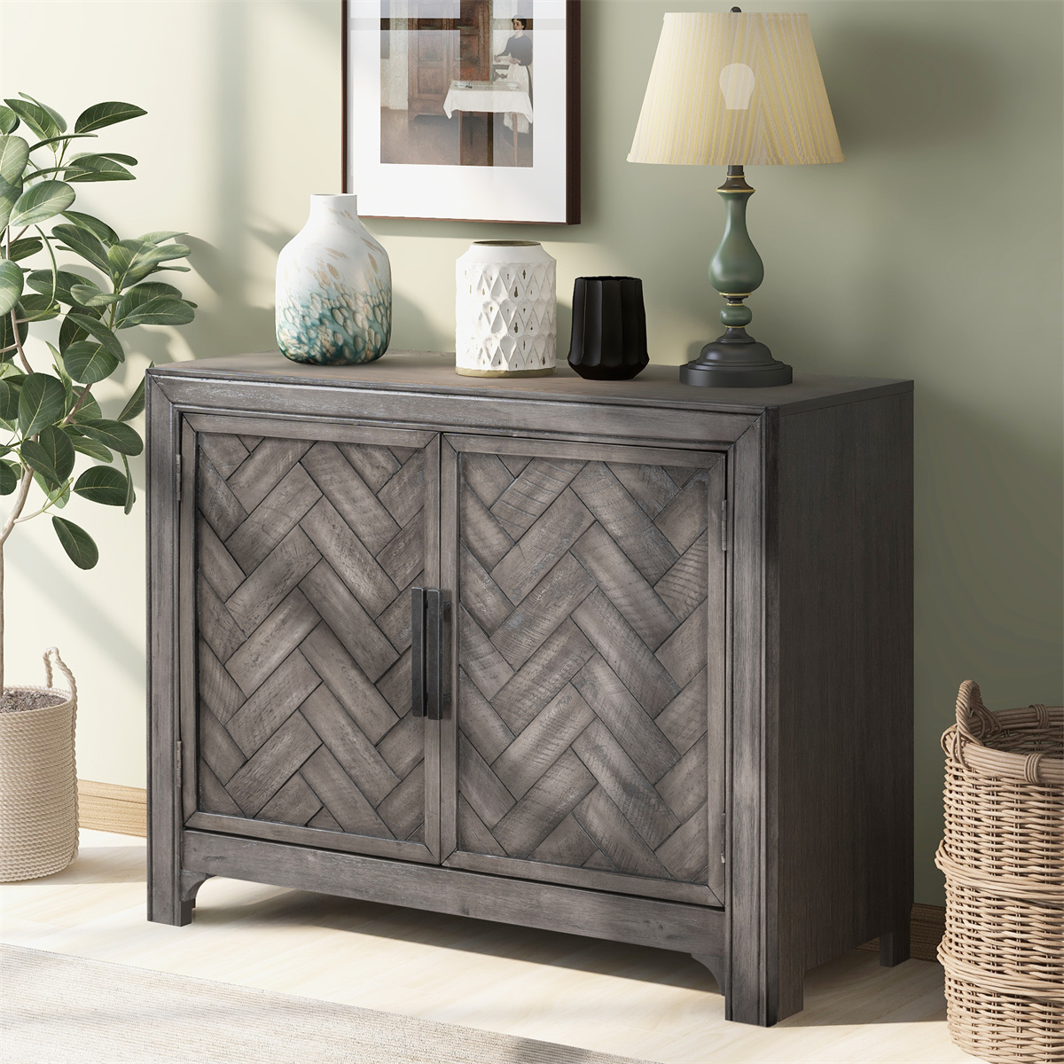 ARCTICSCORPION 40" Modern Console Table, Sofa Table for Living Room ...