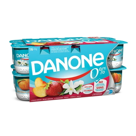 Danone 0% Peach/Strawberry/Vanilla Stirred Yogurt | Walmart Canada