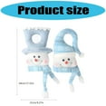 LED Snowman Door Hanger Christmas Decoration With Auto Flashing Lights ...