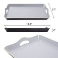 MAONAME Melamine Serving Tray with Handles, Gray Modern Decorative Tray ...
