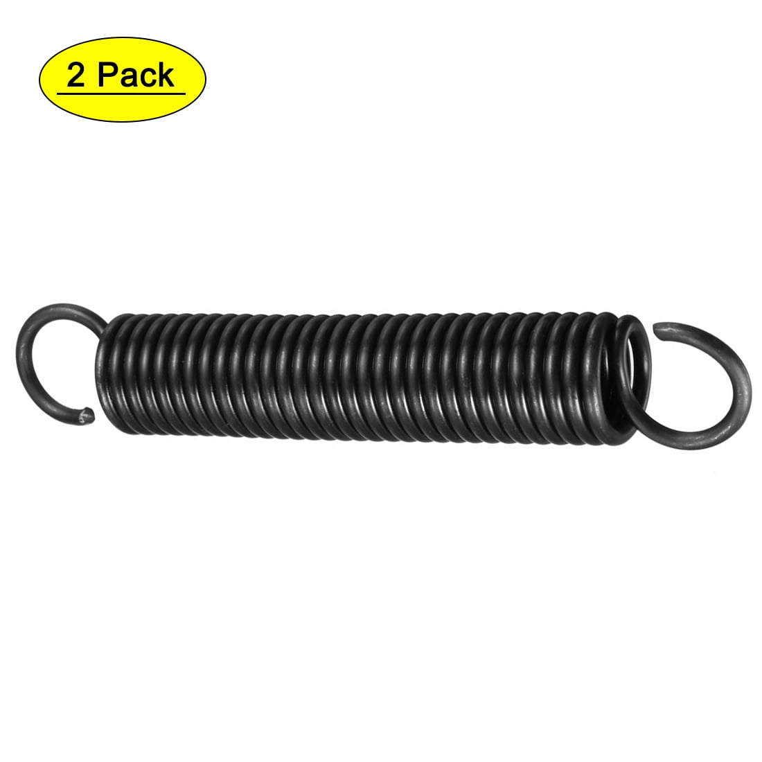2.5mmx18mmx115mm Manganese Steel Tension Spring Black 2pcs for Oven ...