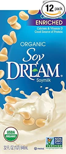 SOY DREAM Enriched Original Organic Soymilk, 32 fl. oz. (Pack of 12 ...