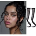 2Pcs/set Synthetic Hair Bangs Clip in Front Side Bangs Wavy Curly Hair ...