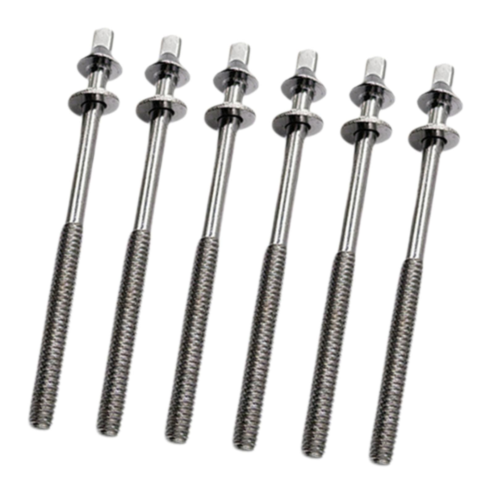 6 varillas tensoras para tambor, pernos para tambor, fuertes tornillos ...