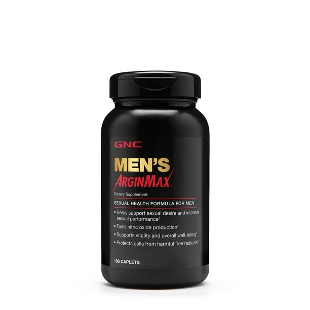 Suplemento GNC Arginmax Sexual Health para hombre, 180 cápsulas ...