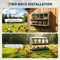Studyset 6-Hole/8-Hole Chicken Nesting Box with Removable Lid, Metal ...