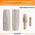 28Pcs 15AK Coating Protection Nozzle Non-Stick Welding Slag European ...