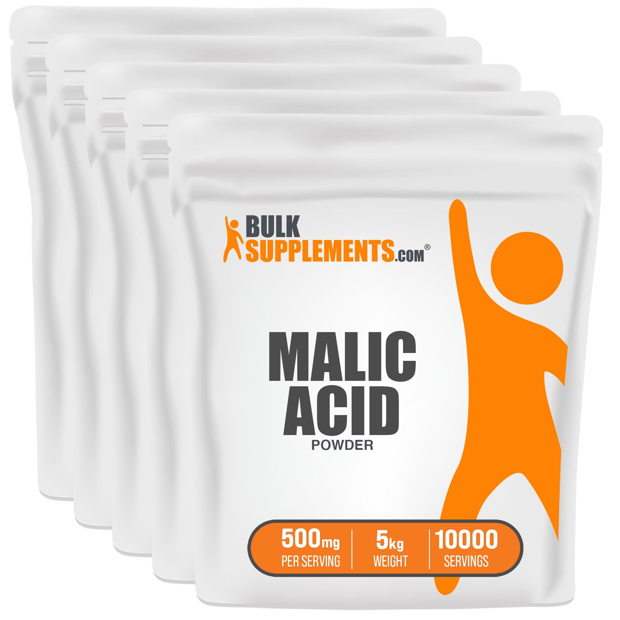 BulkSupplements.com DL-Malic Acid Powder, 500mg - Muscle Recovery ...