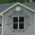 BadPiggies Halloween 9.8ft Giant Round Spider Web Props with Scary ...