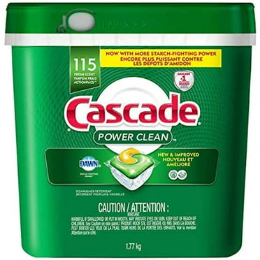 Cascade Total Clean ActionPac Dishwasher Detergent Pacs Lemon Scent ...