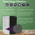 Hunter Air Purifier Replacement Filter Value Pack, HP450UV Series, 3 ...