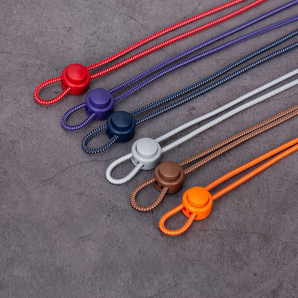 Elastic Shoe Strings Laces Sneaker Shoelaces Without Tie Lanyard ...