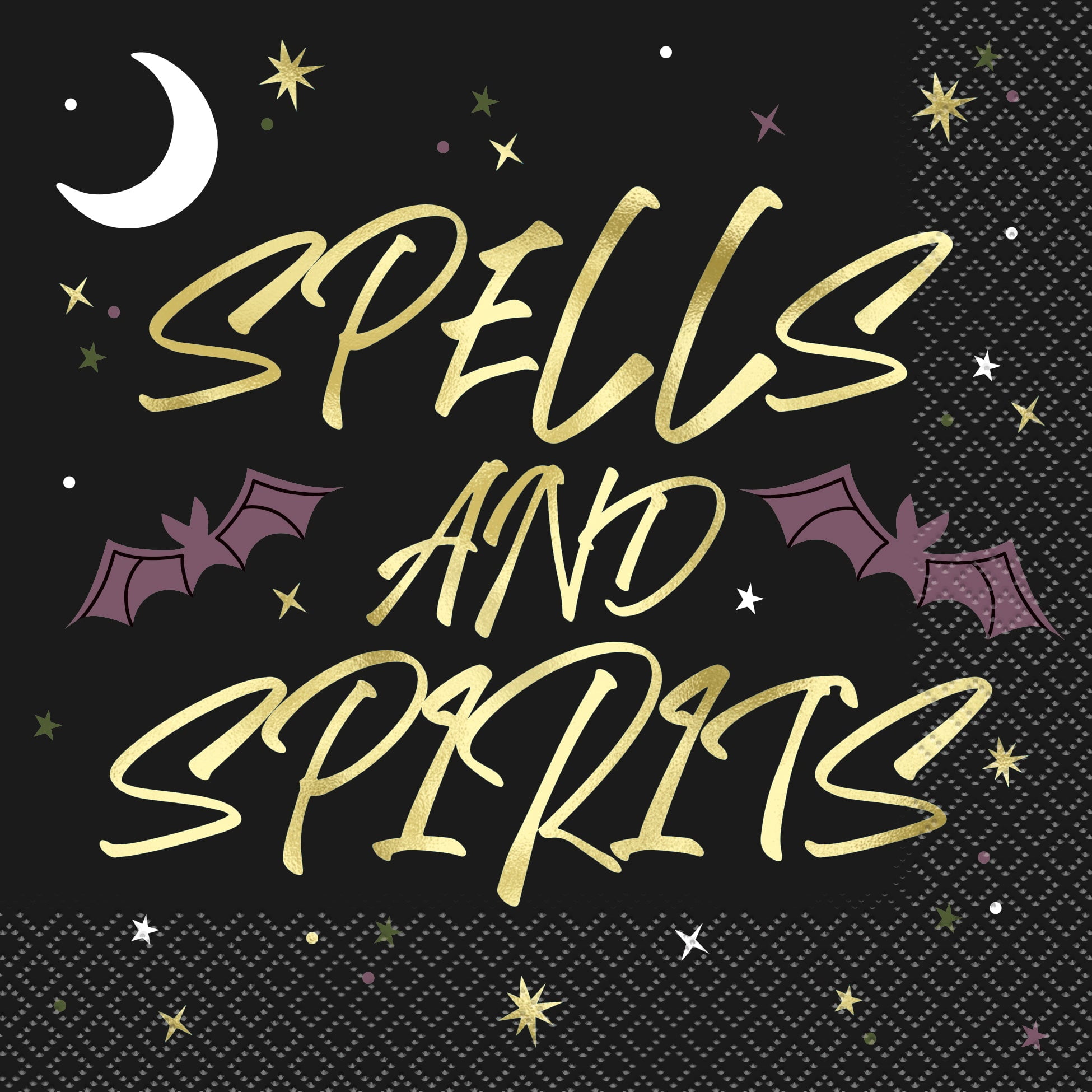 Celestial Halloween "Spells and Spirits" Luncheon Napkins - Walmart.com