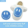 Funny Smiley Face Slippers for Adults, Soft Plush Comfy Indoor House ...